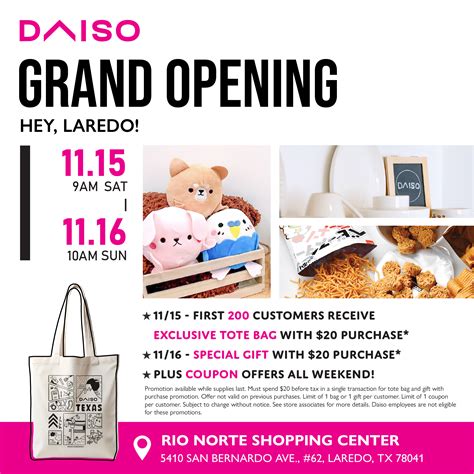 Daiso Announces New Store Opening In Laredo Texas