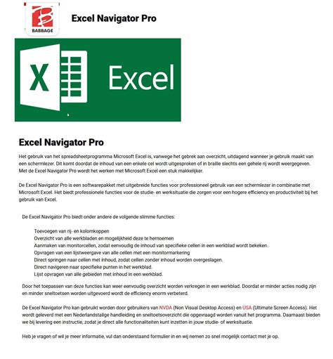 Excel Navigator Pro Vaph