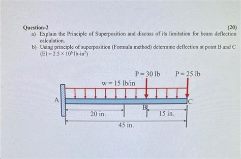Solved Question 2 20 A Explain The Principle Of Super