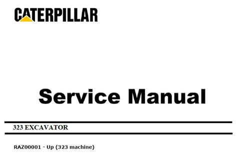 Caterpillar Cat 323 Raz C71 Engine Hydraulic Excavator Service