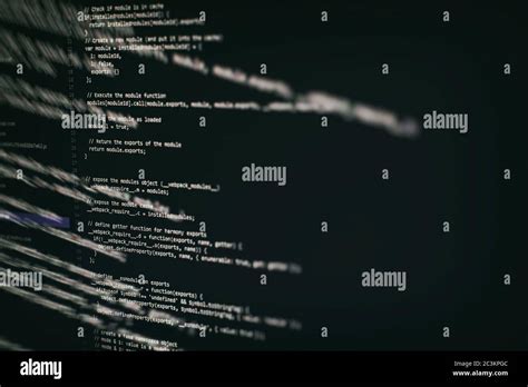 Abstract Computer Script Code Programming Code Screen Of Software Developer Software