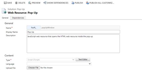 Microsoft Dynamics 365 Pop Up Window On Button Click Fisoft Consulting