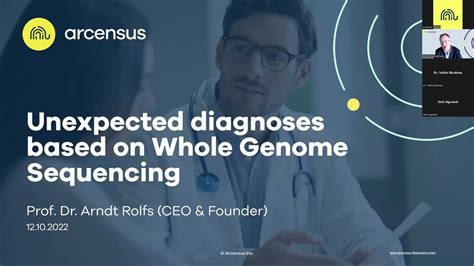 Webinar Unexpected Diagnoses Based On Whole Genome Sequencing Part Series Go IT