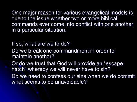 Ppt Lecture 6 Evangelical Models Of Ethics Powerpoint Presentation Id 1416859