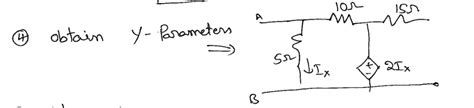 Solved Obtain Y Parameters Chegg Com