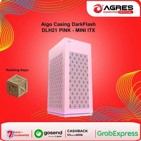 Jual Aigo Casing Darkflash Dlh21 Pink Mini Itx Shopee Indonesia