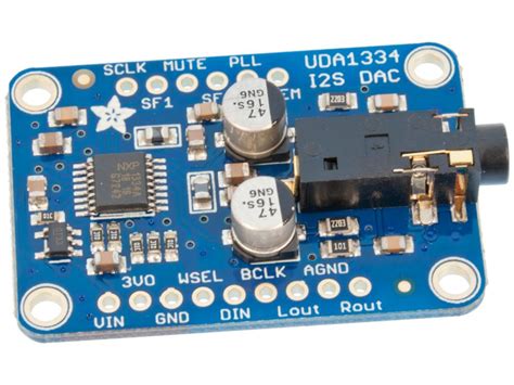 buy uda1334a stereo dac i2s at the right price electrokit