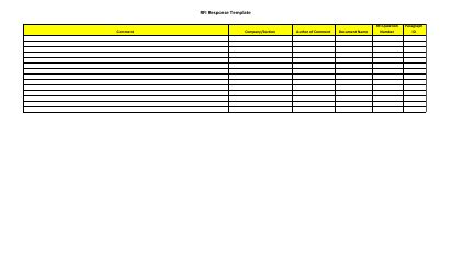 Rfi Response Templates PDF Download Fill And Print For Free Templateroller