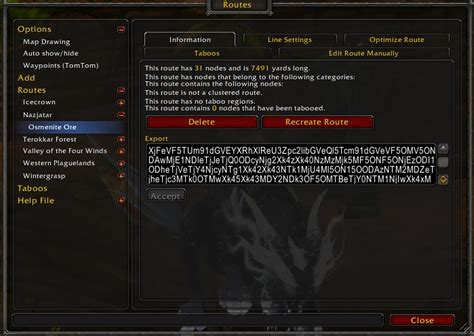 Routes Importexport World Of Warcraft Addons Curseforge