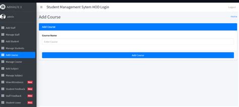 College Management System Project Django Python Free Download