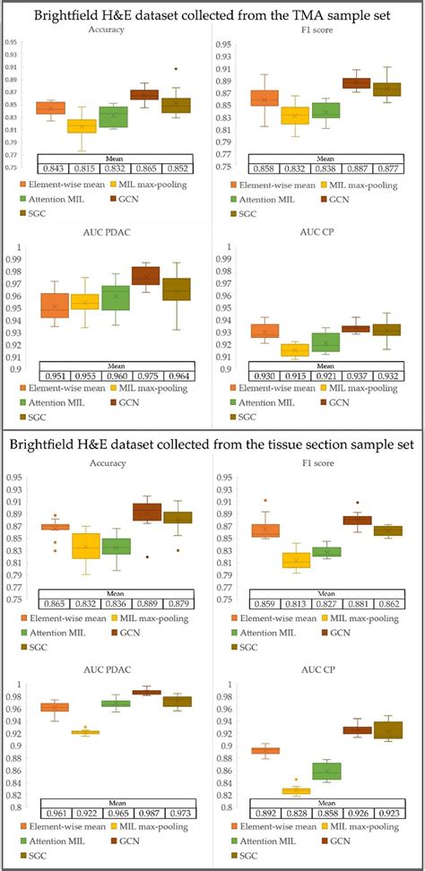 Classification Performance On Brightfield Datasets Element Wise Mean