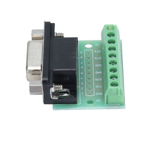 Db9 Female Terminal Breakout Board 9 Position Screw Adapter For Rs232