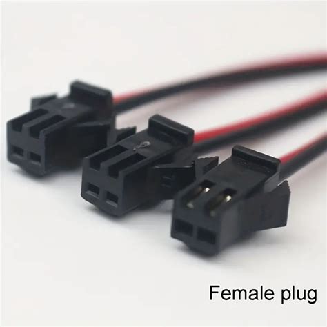 10 쌍 Jst 플러그 커넥터 2 핀 2p 암수 플러그 커넥터 Led 스트립 용 Sm 터미널 와이어 케이블 쌍용 787 인치