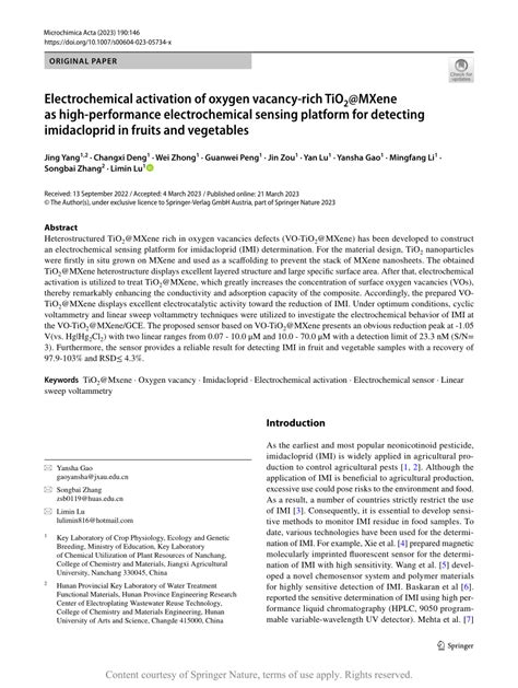 Electrochemical Activation Of Oxygen Vacancy Rich Tio2mxene As High Performance Electrochemical
