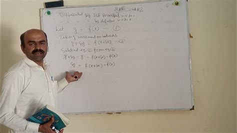 Math 2nd Year Unit 2 Differentiation Youtube