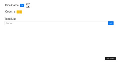 Exercise 18 Codesandbox