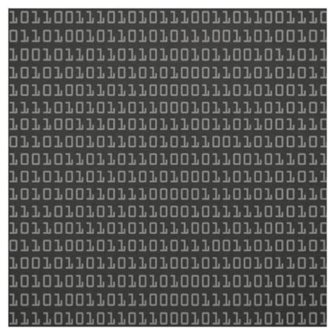 Fun And Cool Computer Binary Code Pattern Fabric Zazzle