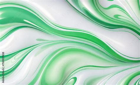 추상 수채색 페인트 배경 그림 부드러운 파스텔 녹색 아쿠아마린 색상과 황금색 선 액체 대리석 종이 질감 배너 질감 Ilustración De Stock Adobe