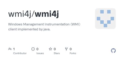Github Wmi4jwmi4j Windows Management Instrumentation Wmi Client Implemented By Java