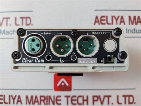 Clear Com Single Channel Intercom Belt Pack Systems Aeliya Marine
