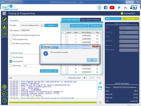 How To Upload Stm32f103c8t6 Usb Bootloader Program Stm32 Blue Pill Vi