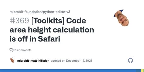 Toolkits Code Area Height Calculation Is Off In Safari · Issue 369