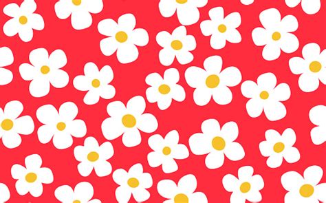 손으로 그린 컬러 플라워와 함께 매끄러운 꽃 귀여운 여름 배경 현대 꽃 구성 벽지 포스터 카드 직물 직물에 대한 패션 벡터 스톡 일러스트레이션 구도에 대한 스톡 벡터 아트