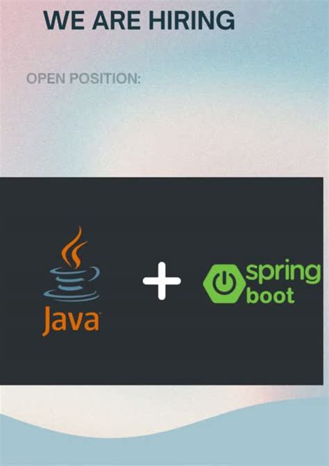 Madhuri Yadav On Linkedin Hi All We Are Hiring For Java Spring Bootand Microservices Interested