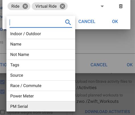 Auto Assign Gear To Activities Using Filters Announcements Intervalsicu Forum