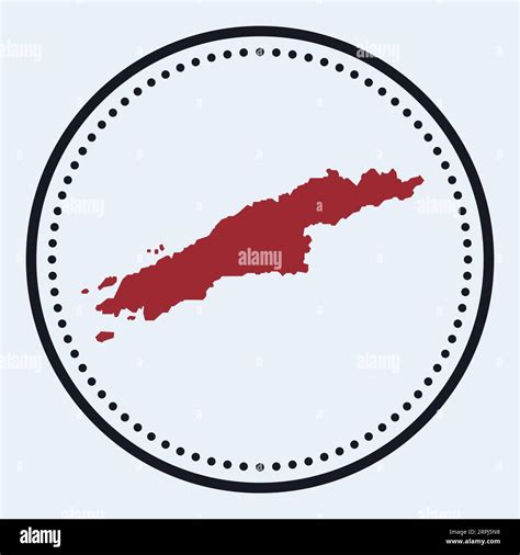 Hydra Round Stamp Round Logo With Island Map And Title Stylish