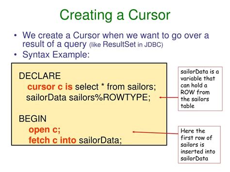 PPT What Is Cursor Types Of Cursor 1 Implicit 2 Explicit PowerPoint Presentation ID 9564418