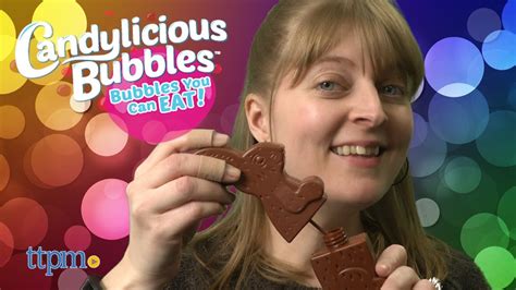 Candylicious Bubbles Chocolate Bunny Gummy Bear Ice Cream Cone