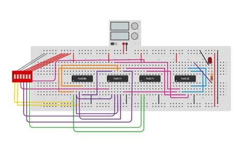 circuit design multiplexer 4 1 tinkercad