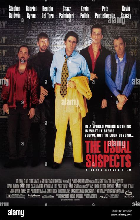 Kevin Pollak Stephen Baldwin Gabriel Byrne Benicio Del Toro And Kevin