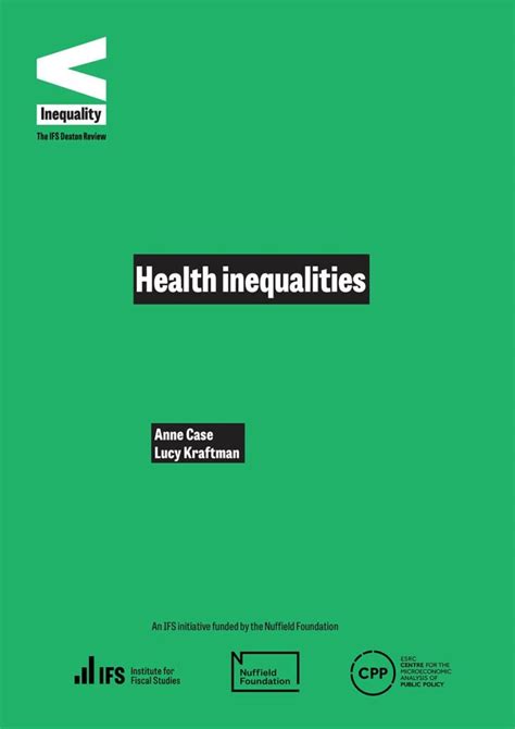Health Inequalities Inequality The Ifs Deaton Review