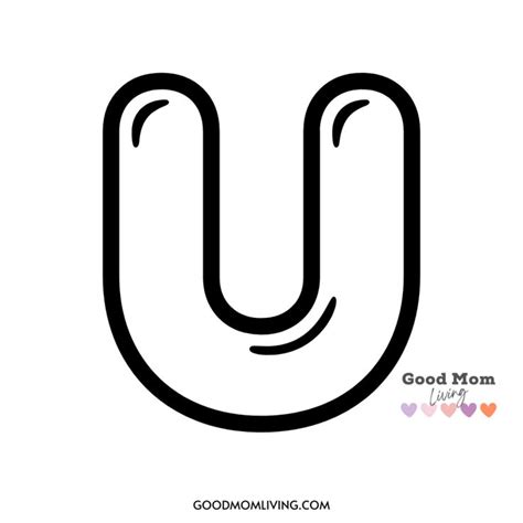 Printable Bubble Letter U Bubble Letters Alphabet In 2024 Bubble