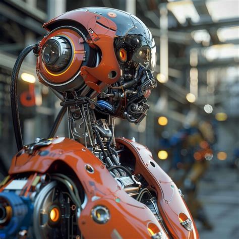 Aipowered Robotics Industrial Robots Automation Precision Premium Ai Generated Image