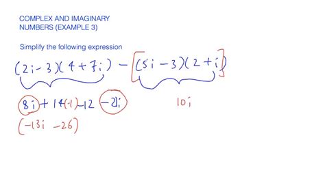 Complex And Imaginary Numbers Example Numerade