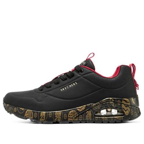 Skechers Year Of The Rabbit Uno Celebrat Airy Athletic Sneakers Black
