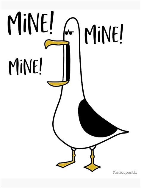 Mine Seagulls From Finding Nemo Art Print For Sale By Kettucpen01