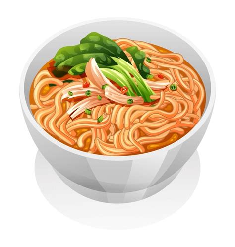 Chicken Noodle Soup Clip Art Spicy Chicken Noodles Noodle Soup