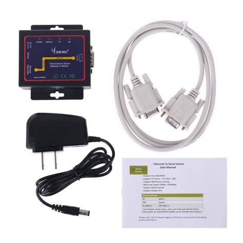 Hot Sale Db9 Rj45 To Rs232 Ethernet Tcpip Serial Server Module