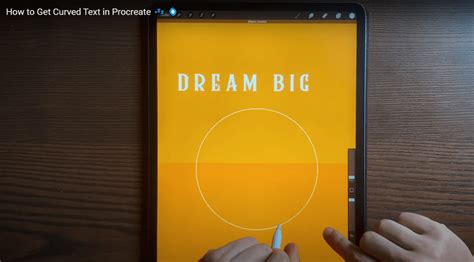 How To Make Text Curve In Procreate Letters In Style