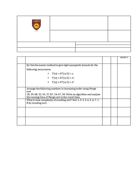 Daa Assignment 1 Pdf