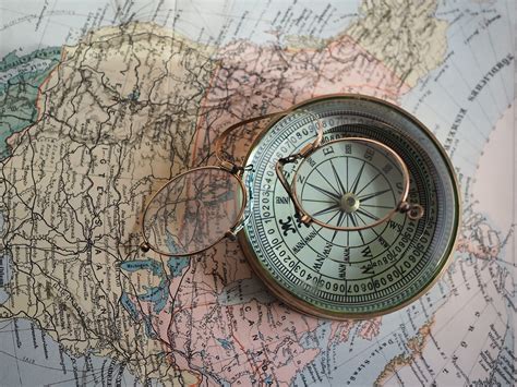 Compass Navigation Map Free Photo On Pixabay
