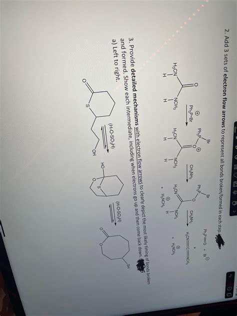 Answered Add 3 Sets Of Electron Flow Arrows To… Bartleby
