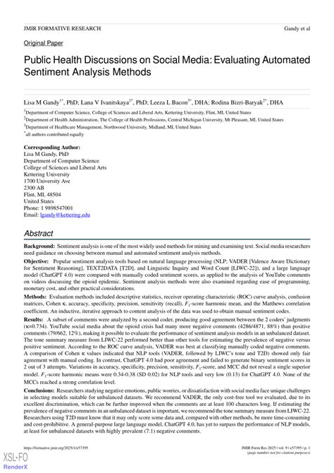 Pdf Public Health Discussions On Social Media Evaluating Automated Sentiment Analysis Methods
