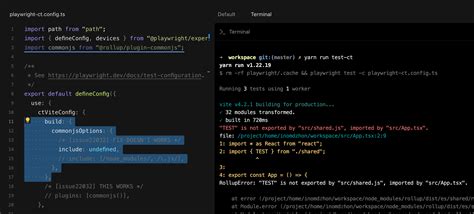 BUG Experimental Ct React Build CommonjsOptions Doesn T Work Properly When We Import