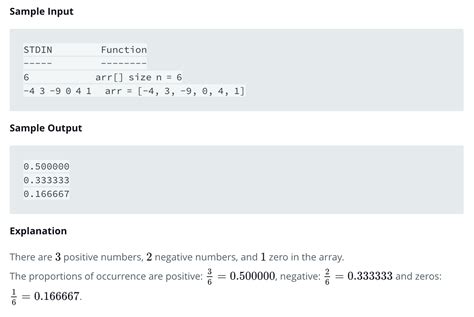Hackerrank Plus Minus