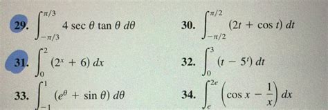 Solved J 2 Evaluating A Definite Integral In Exercises 9 34